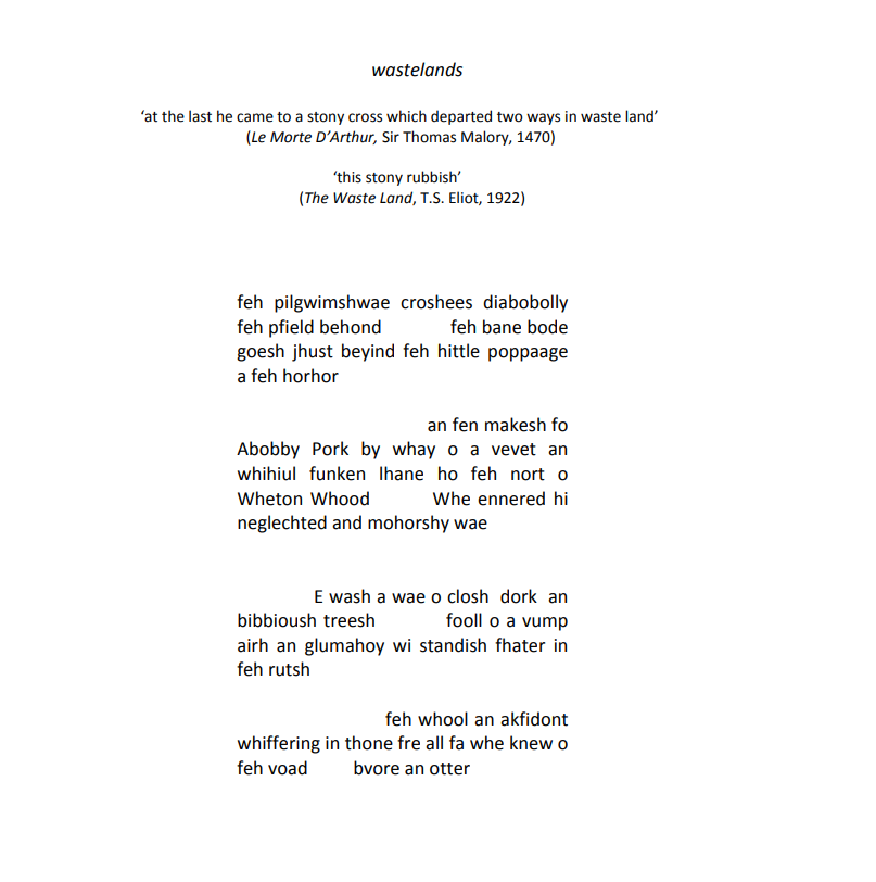 Wasteland (Extracts, Images, Spoken Word & Documents from a Performance ...